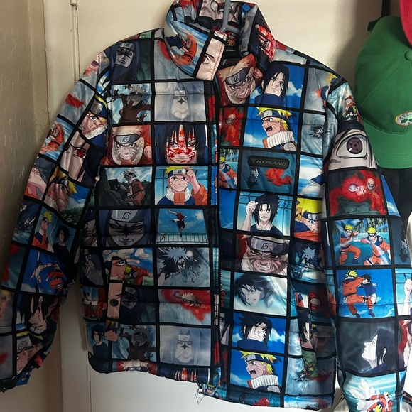 Hypland | Jackets & Coats | Naruto Vs Sasuke Hypland Puffer Jacket ...